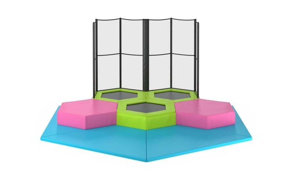 Peuter Mini Trampolinepark, 4 trampolines
